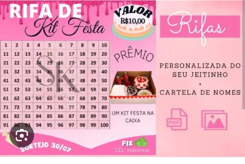 Rifa em prol da festa da misericórdia