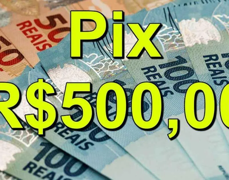 Rifa do Dedé - 500 reais no PIX