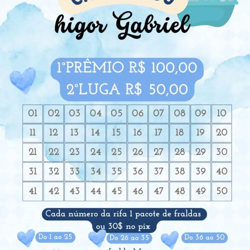 Rifa do Higor Gabriel