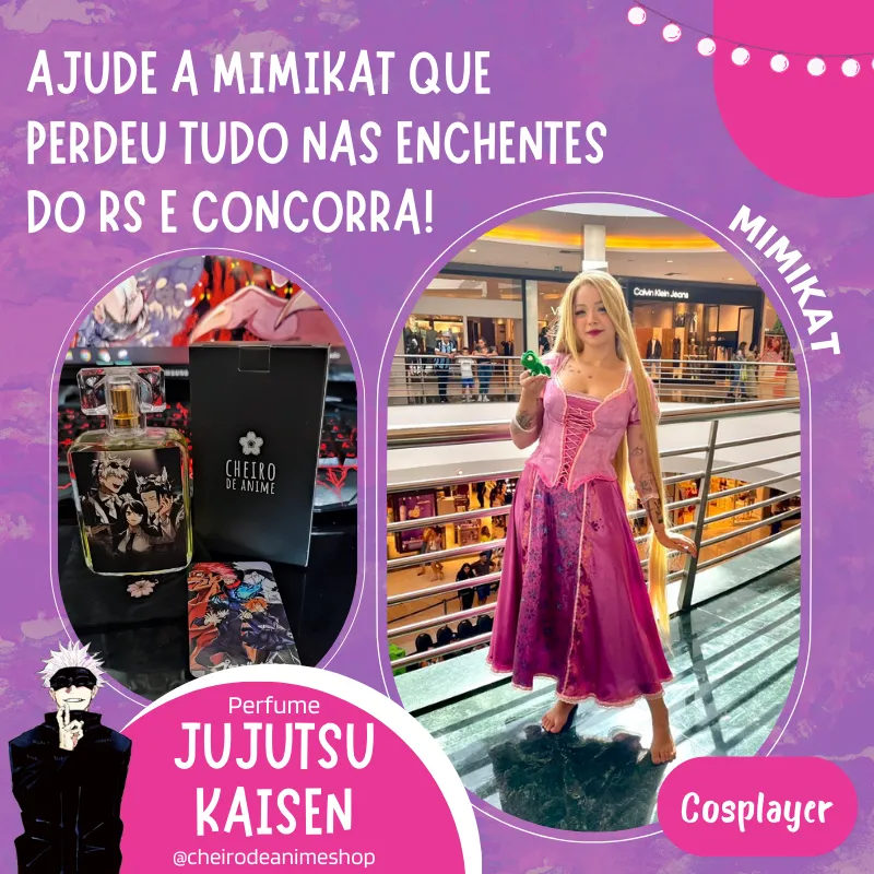 Rifa Perfume Jujutsu Kaisen - Ajuda para a Cosplayer Mimikat vítima das ...