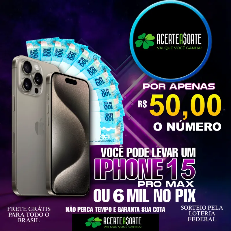 Sorteio IPhone 15 Pro Max