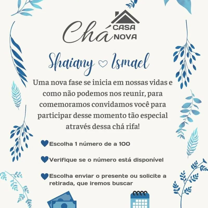 Chá rifa de casa nova