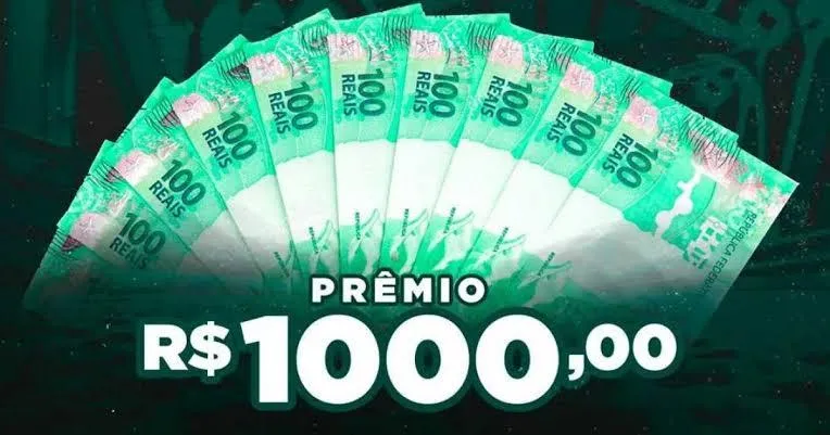 R$1000,00 na conta