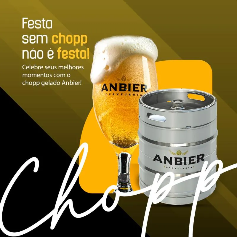 80 litros de choop pilsen