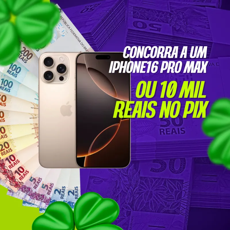 IPHONE 16 PRO MAX OU 10K NO PIX